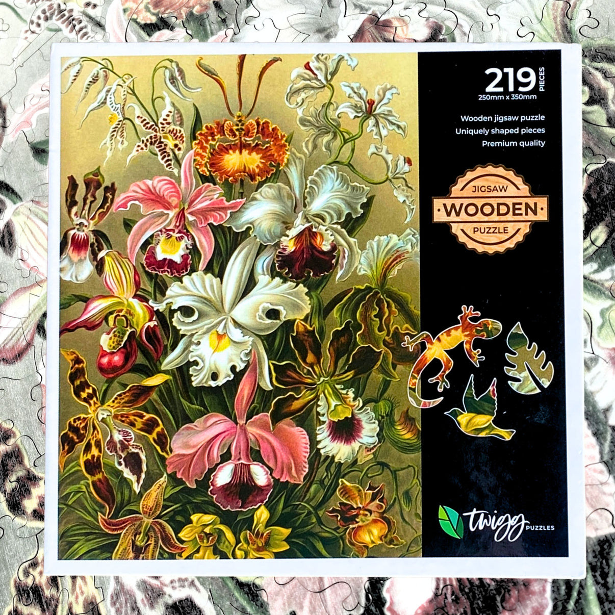 Orchid Wooden Jigsaw Puzzle | Twigg Puzzles