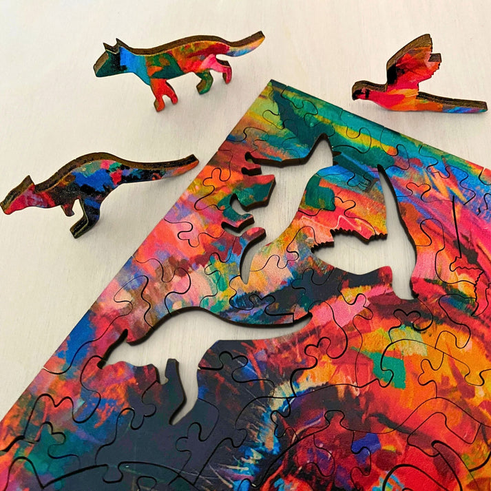 123 pieces - Winston Wombat - Original Artwork – Twigg Puzzles