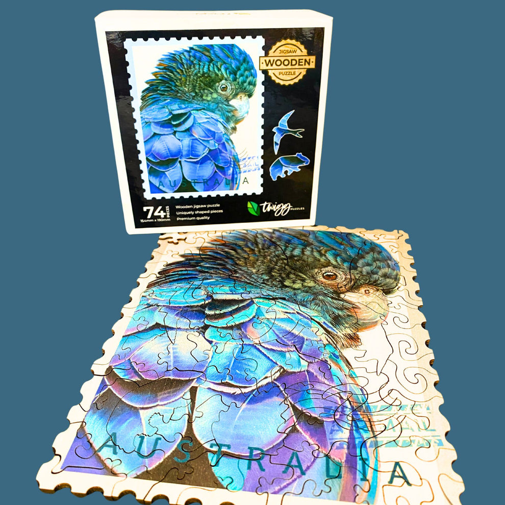 74 pieces - Big Blue - Sally Edmonds Original Artwork – Twigg Puzzles