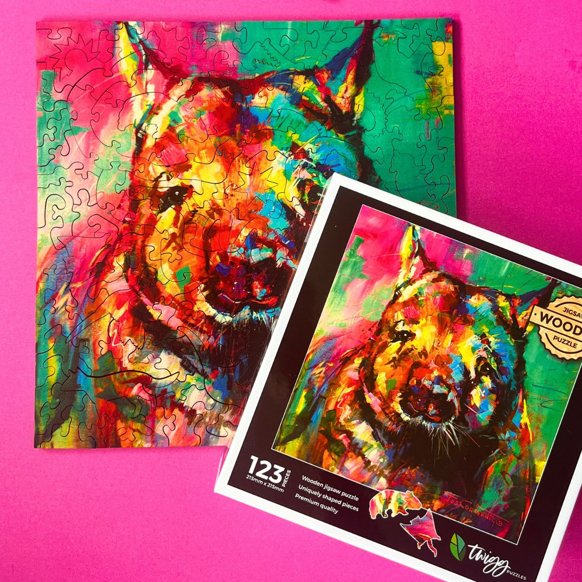 123 pieces - Winston Wombat - Original Artwork – Twigg Puzzles